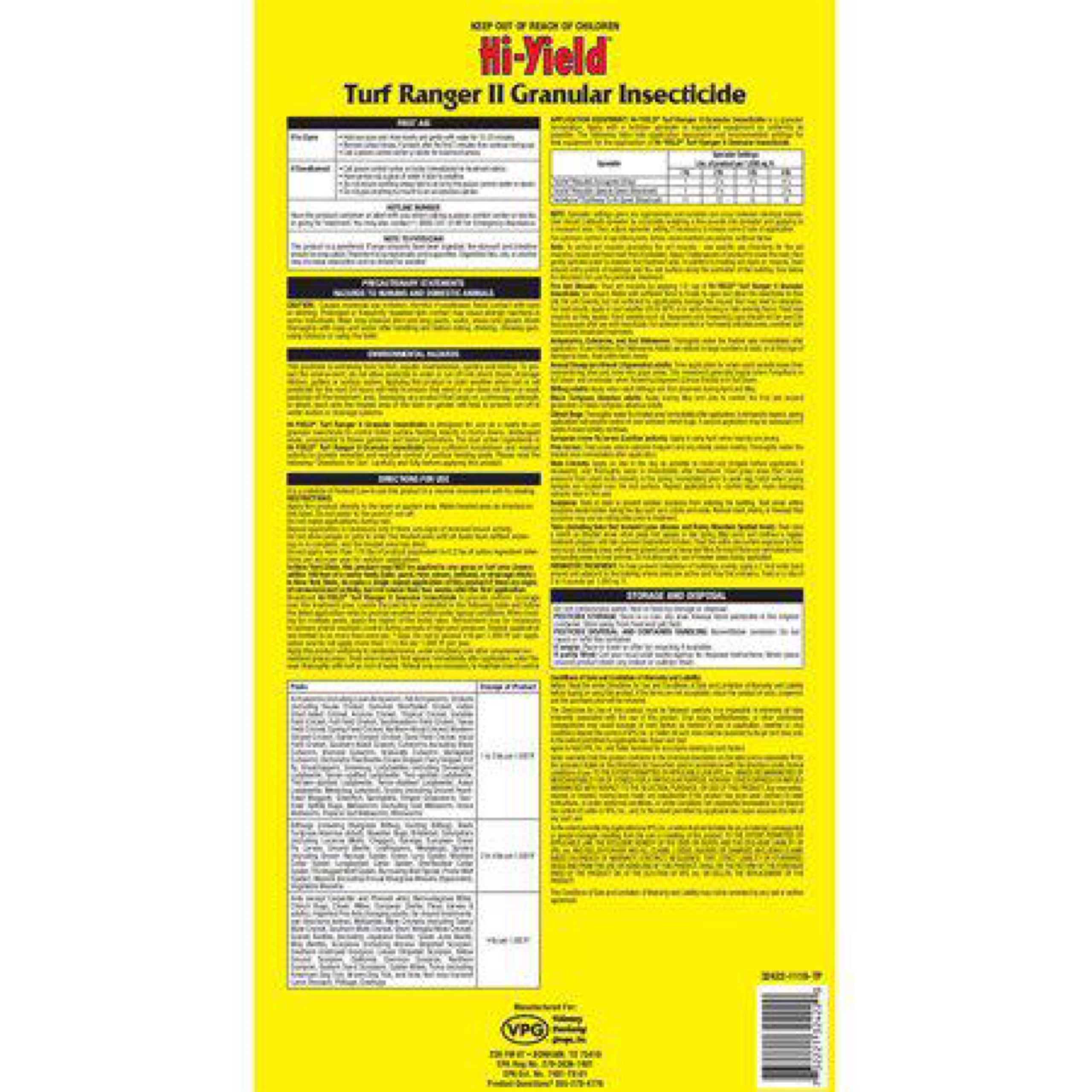 Hi-Yield Turf Ranger II Granular Insecticide | Hopkins Nursery
